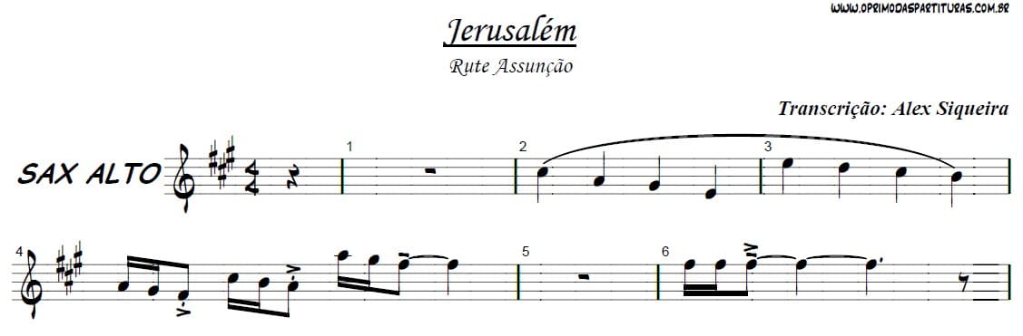 Jerusalém Partitura Metais - O Primo das Partituras Jerusalém Partitura Metais - O Primo das Partituras